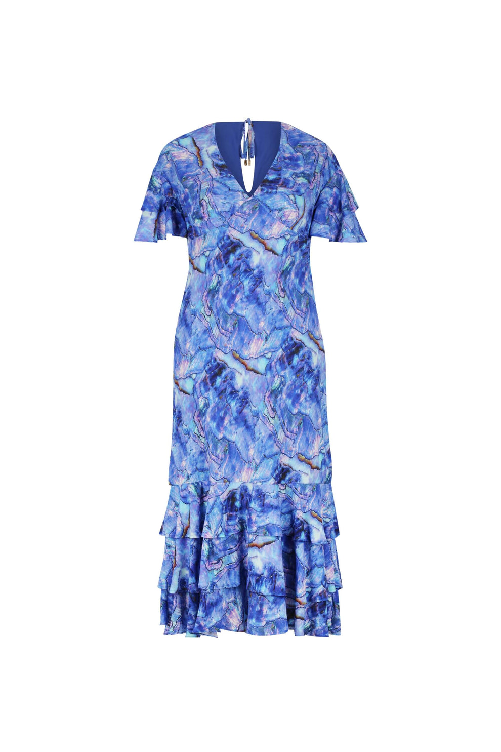 Marcy Ruffle Maxi Dress in Abalone Shell | Dani Marie Australia ABN 97 ...
